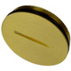 4 Socket Floor Receptacles 15A Duplex Brass Cover Leviton