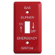 Emergency Switch Plate, Red Gas & Oil Burner Cover, GFCI Outlet Plates
