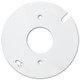 White 4'' Round Simplex Receptacle Cover Plate | Kyle Switch Plates