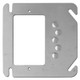 Single + Blank Plaster Ring for 4'' Square Electrical Box