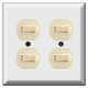 Deep 4 Horizontal Toggle Switch Plates | Kyle Switch Plates