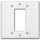 White Decora Rocker Switch Plates & GFI Outlet Covers - USA