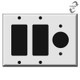 Combo 2 Decora Rocker Single Receptacle Cover - White
