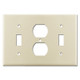 1 Toggle 1 Rocker 1 Duplex Wall Plate - White | Kyle Switch Plates