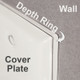 Extra Deep Wall Plate Extender 1/4'' Depth Ring - 1 Gang | Kyle Switch