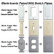 Toggle to Blank Switch Plate Filler Inserts Leviton 80700