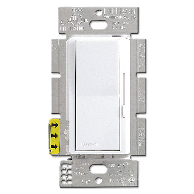 White Dimmable CFL LED Light Bulb Switches | Kyle Switch Plates