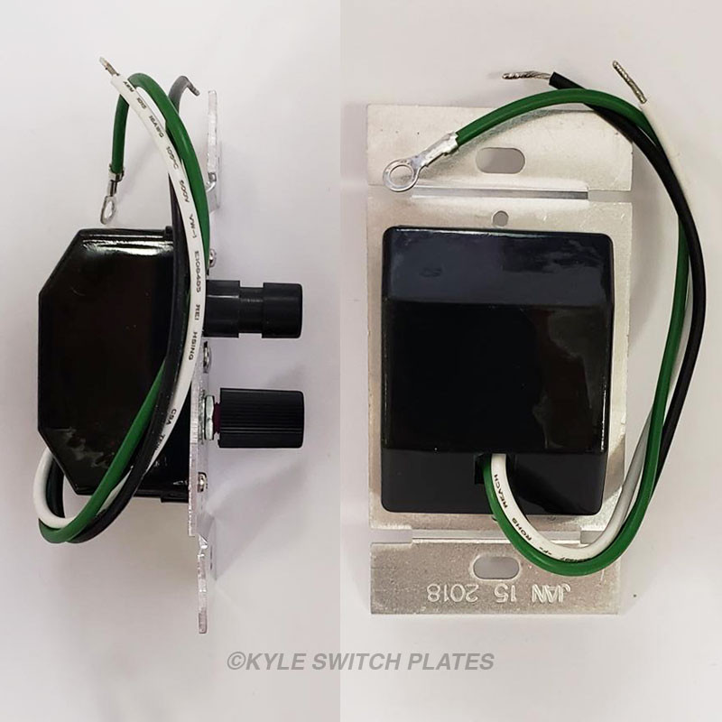 Push Button Dimmer Switch - Single Pole 300W | Kyle Switch Plates