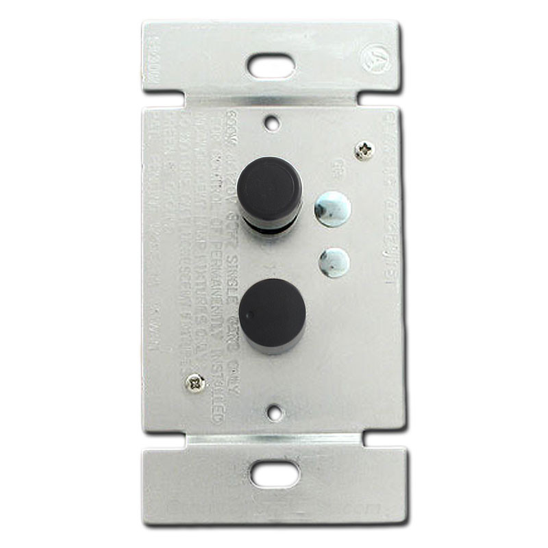Push Button Dimmer Switches - 3 Way 600 Watt | Kyle Switch Plates