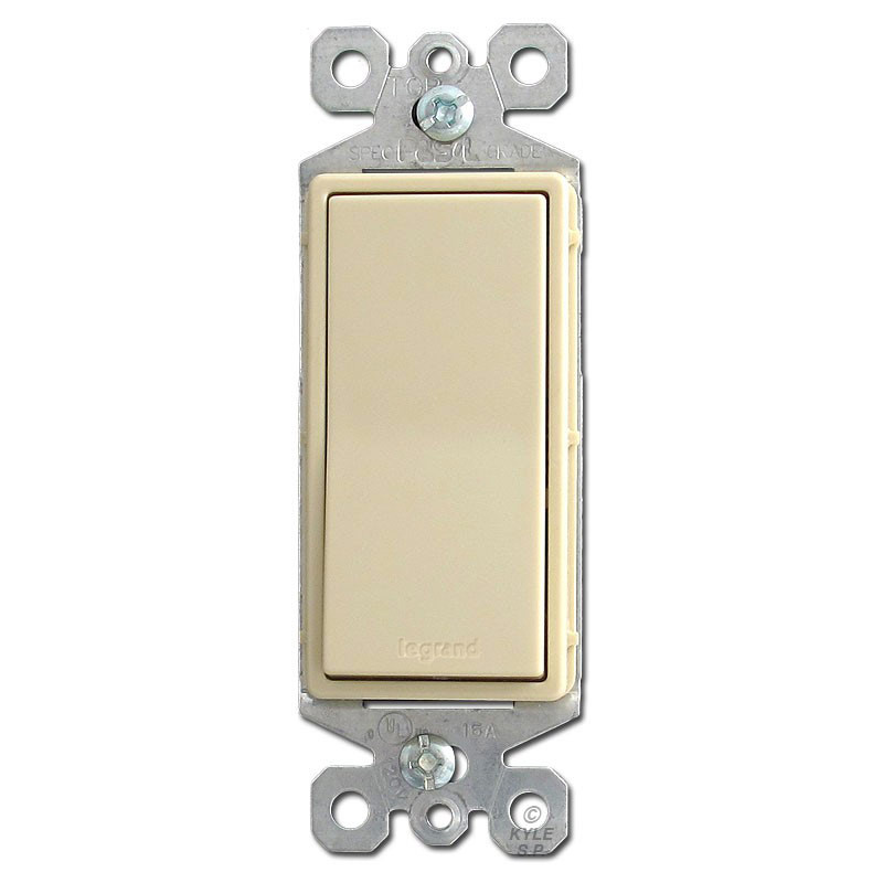 Ivory Decora Rocker Switches for Electrical Switch-Plates