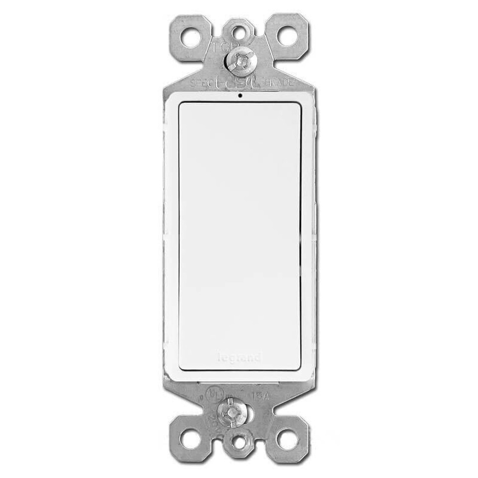 White 4-Way Decora Rocker Light Switches