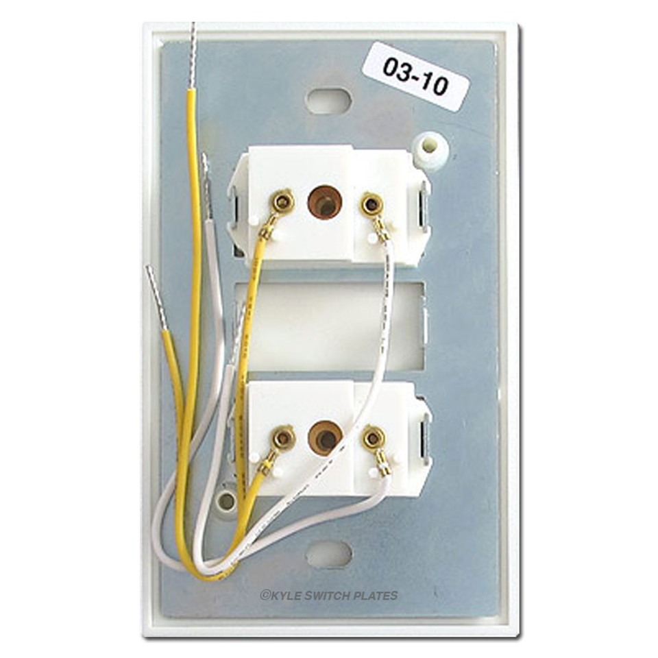 Touch Plate Switches 5000 Low Voltage 2 Button Control White