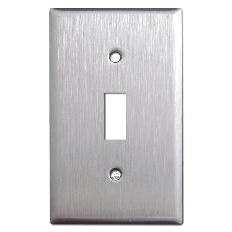 2 Toggle Switch Plate - Satin Stainless Steel | Kyle Switch Plates