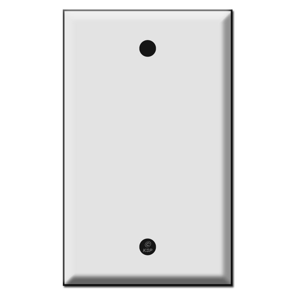 Double Gang Single Blank Centered Switch Plates