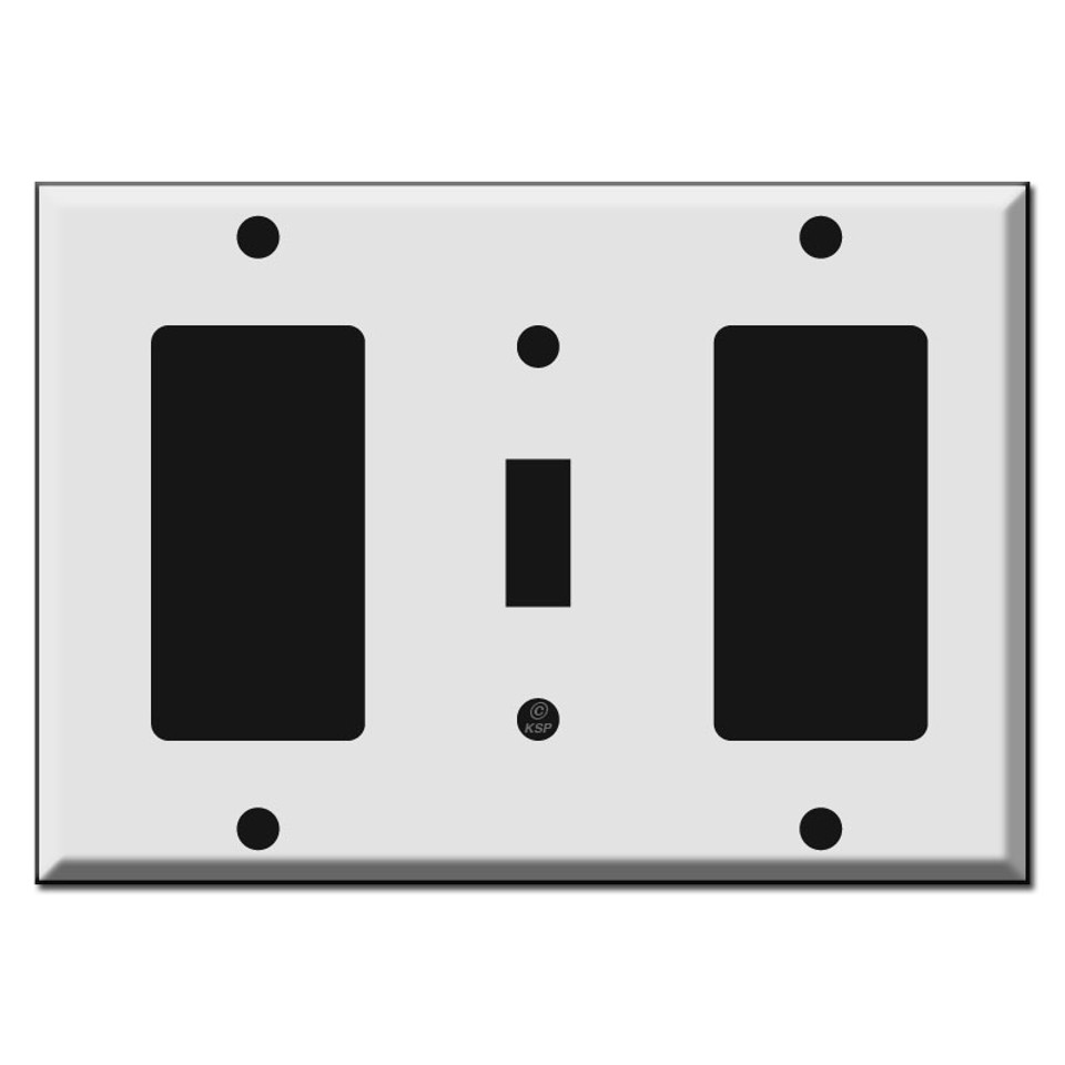 Decor Toggle Decor 3-Gang Wall Switch Plates