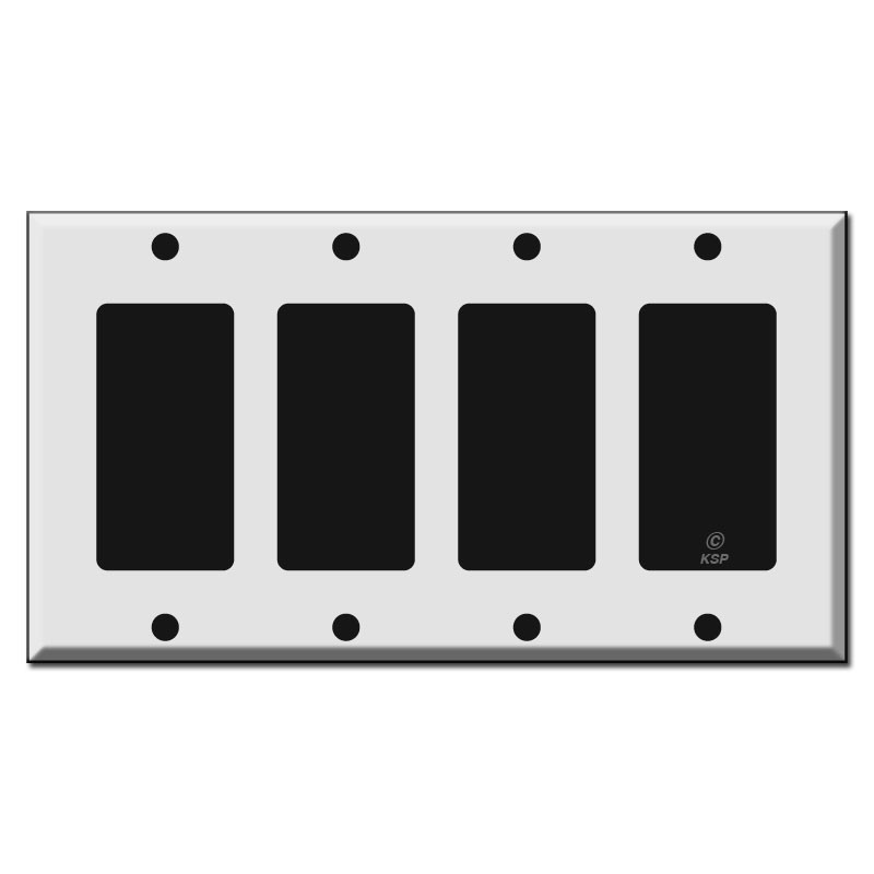 4 Decora GFI Rocker Light Switch Wall Plates | Kyle Switch Plates