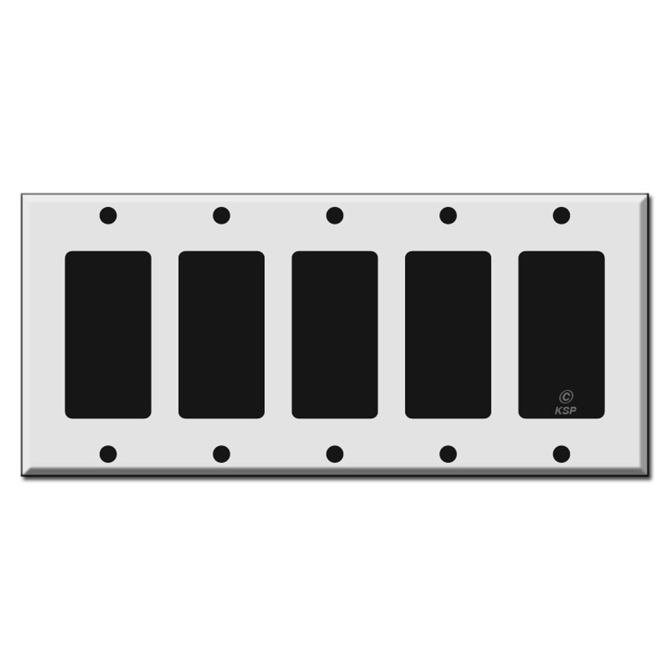 1 Decora Rocker Centered On 2 Gang Switch Plate