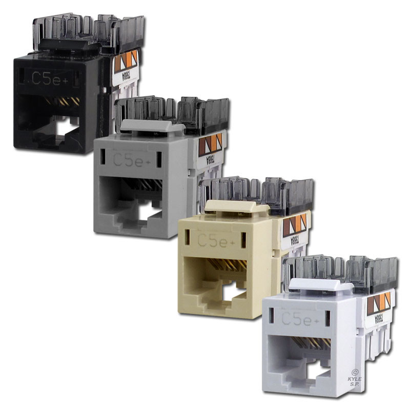1.75'' Narrow 2 Phone TV Cable or Data Jack Wall Plates