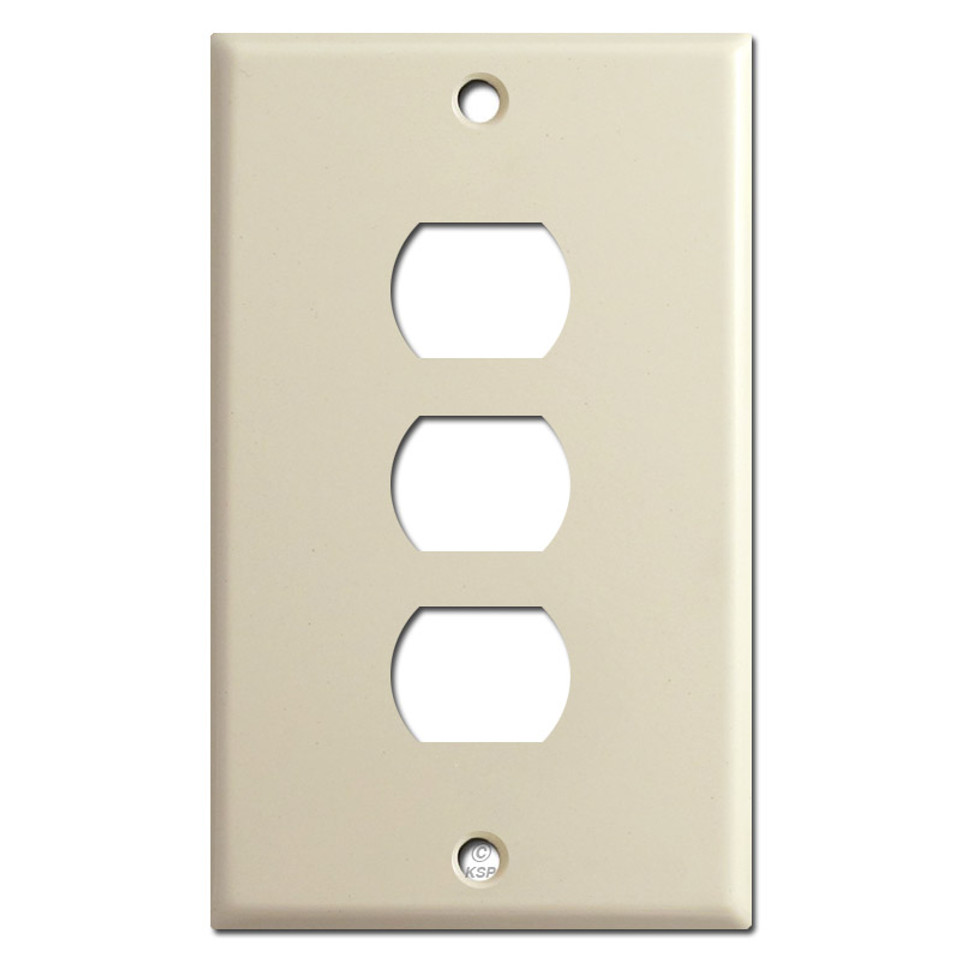 3 Despard Stacked Switch Plate Covers Ivory Kyle Switch Plates