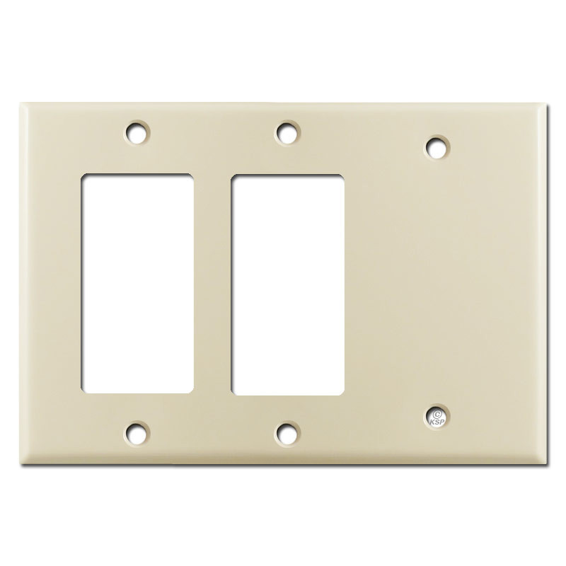 Decora Rocker Switch & Blank Combo Wall Plates - Ivory