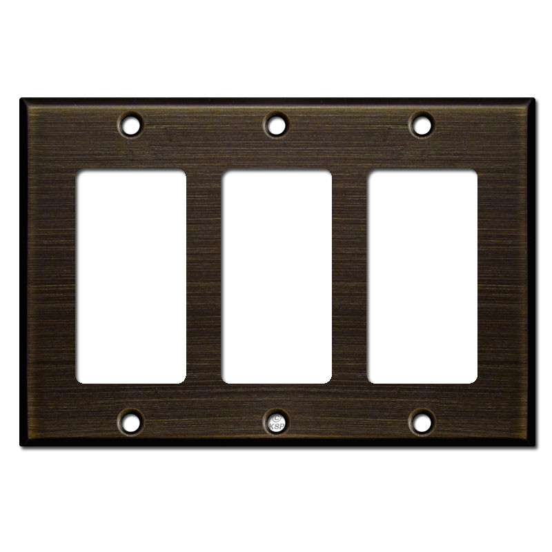 Oil Rubbed Bronze Decora Rocker GFCI Wall Covers