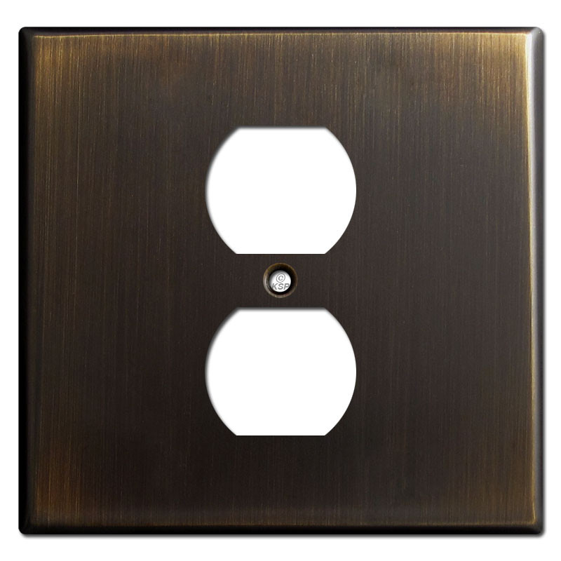 Oil Rubbed Bronze Receptacle Wall Plate Covers