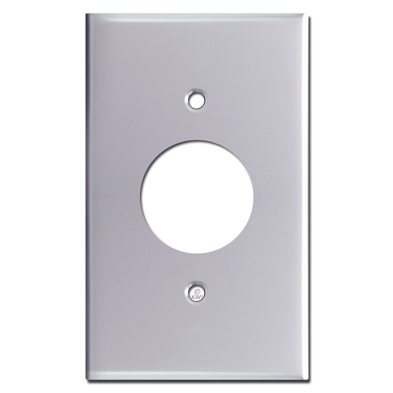 Polished Chrome Wall Outlet Covers - Silver Plug Plates Made in USA