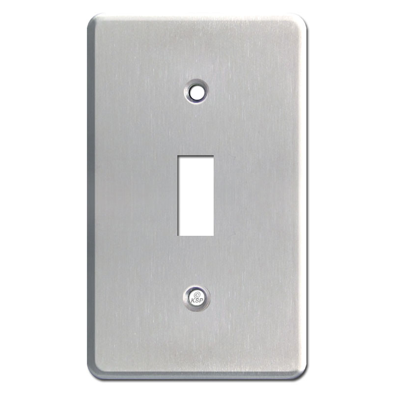 Seven Toggle Switch Covers - Satin Stainless Steel