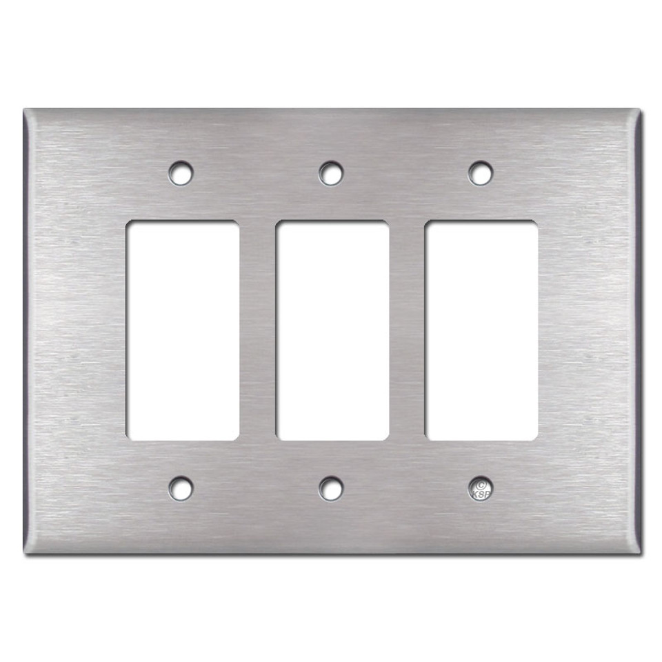 Oversized Triple Or 3 Gang Decora Rocker Switch Plates