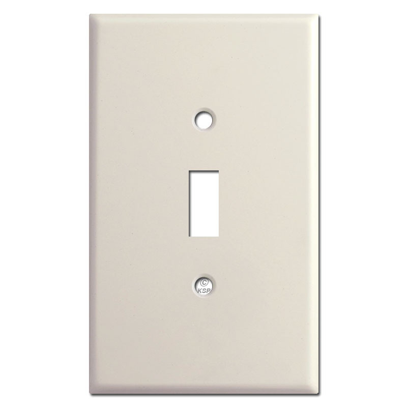 Jumbo Single Toggle Wall Cover Plates - Light Almond