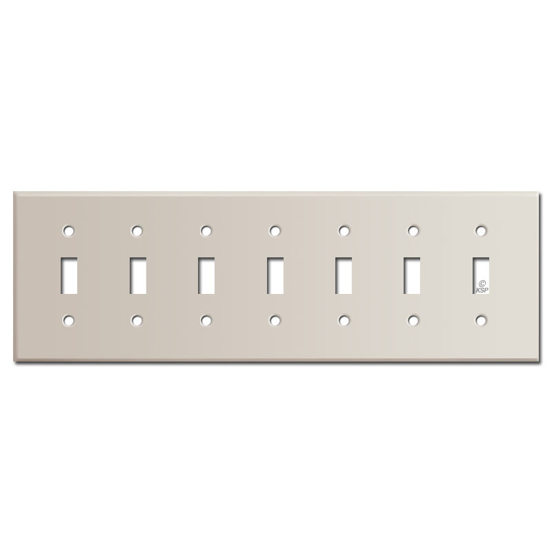 1 Toggle Switch Cover Plates - Light Almond