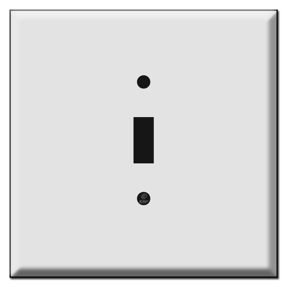 Double Gang Single Toggle Centered Switch Plate Cover
