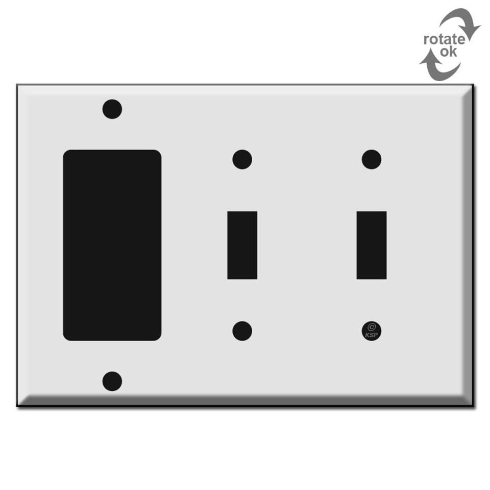 Double Toggle And Single Rocker Switch Plates Polished Brass