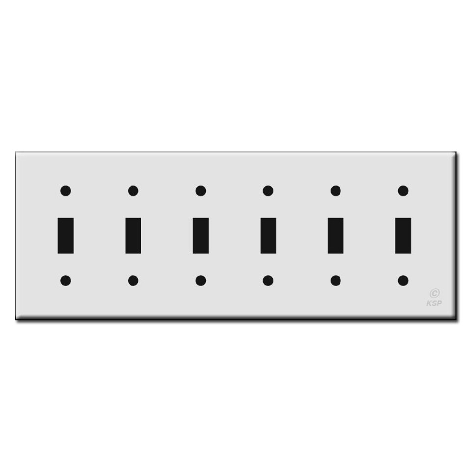White Plastic One Toggle Light Switch Plates Kyle Switch Plates