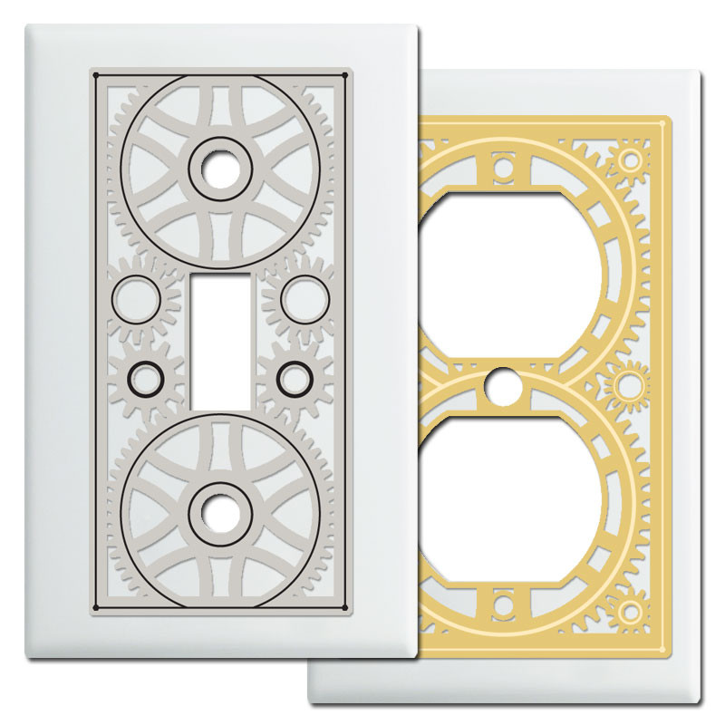Mechanical Age Light Switch & Outlet Covers - Kyle Design