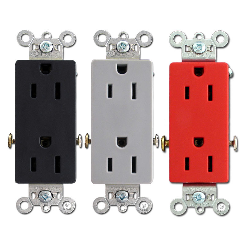 Decora Outlets & Block Receptacles - 15A/20A Modern Plugs