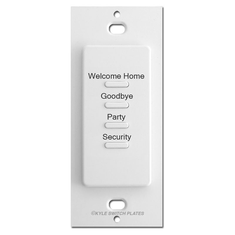 Engraved Touch Plate 6-Button Ultra LED Low Voltage Switches