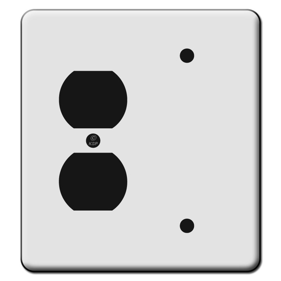 1 Duplex Outlet Switch Plate Cover Black Kyle Switch Plates