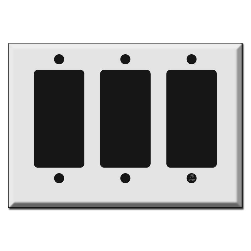 Short Outlet Covers, Trimmed Light Switch Cover Plates