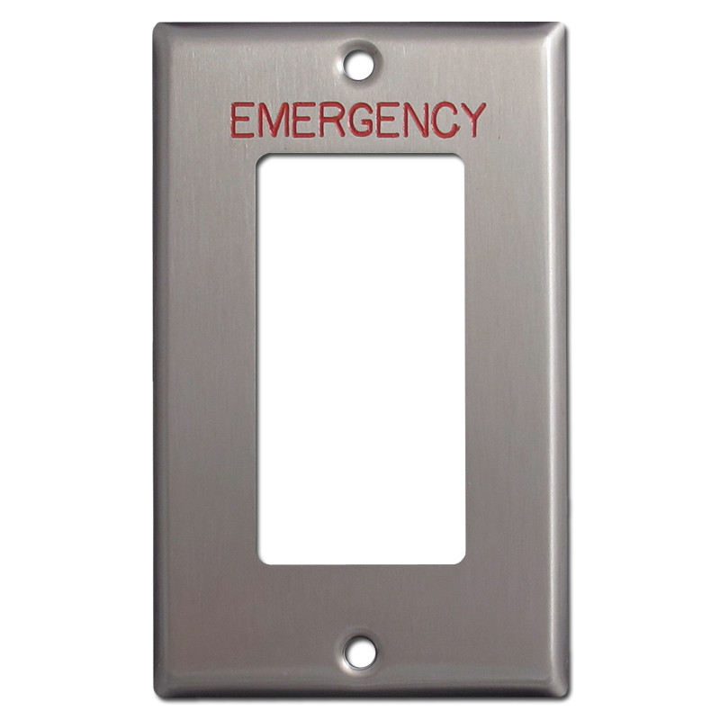 Emergency Switch Plate, Red Gas & Oil Burner Cover, GFCI Outlet Plates