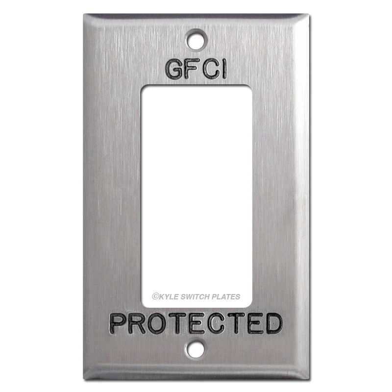 Long Engraved Light Switch Cover Name Plates - Adhesive Back