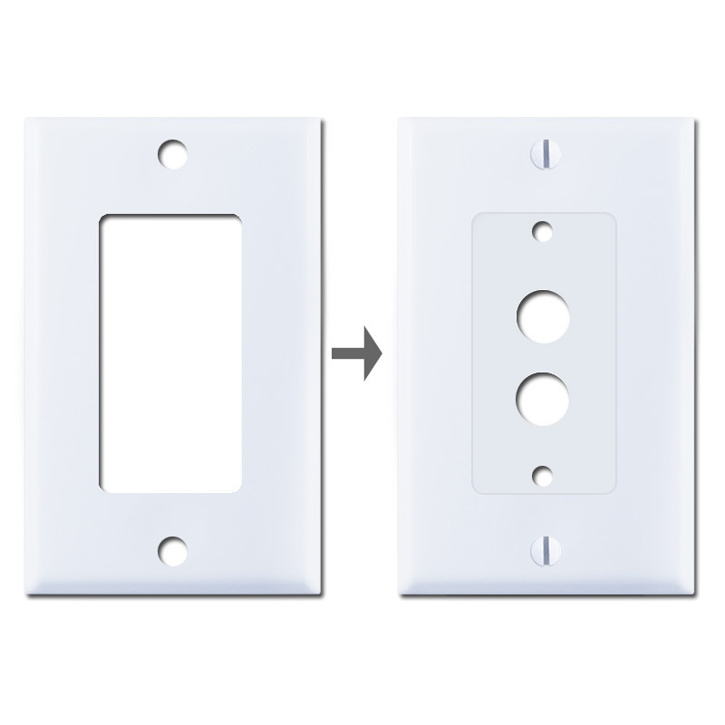 Push Button Insert for Decora Rocker Light Switch Plates