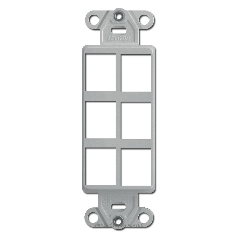 Gray Filler Inserts & Blank Straps to Change Wall Switch Plates