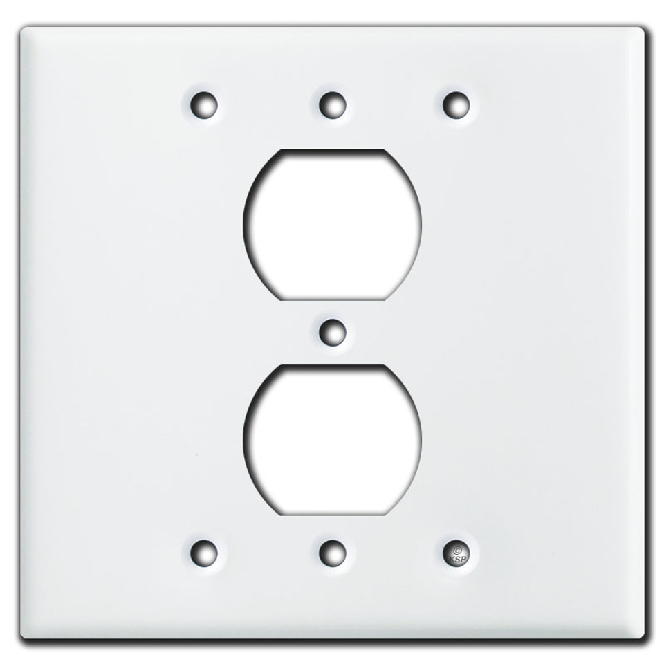 2 Gang Centered Duplex Outlet Covers Box Mount Kyle Switch Plates