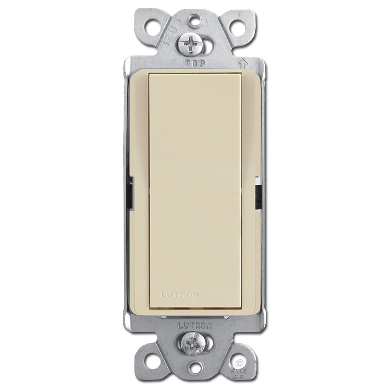 Lutron Decorator 3-Way Paddle Switches - Ivory | Kyle Switch Plates