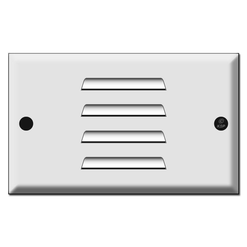 Step Light Switch Plate - Vertical Louver for LED Fixture