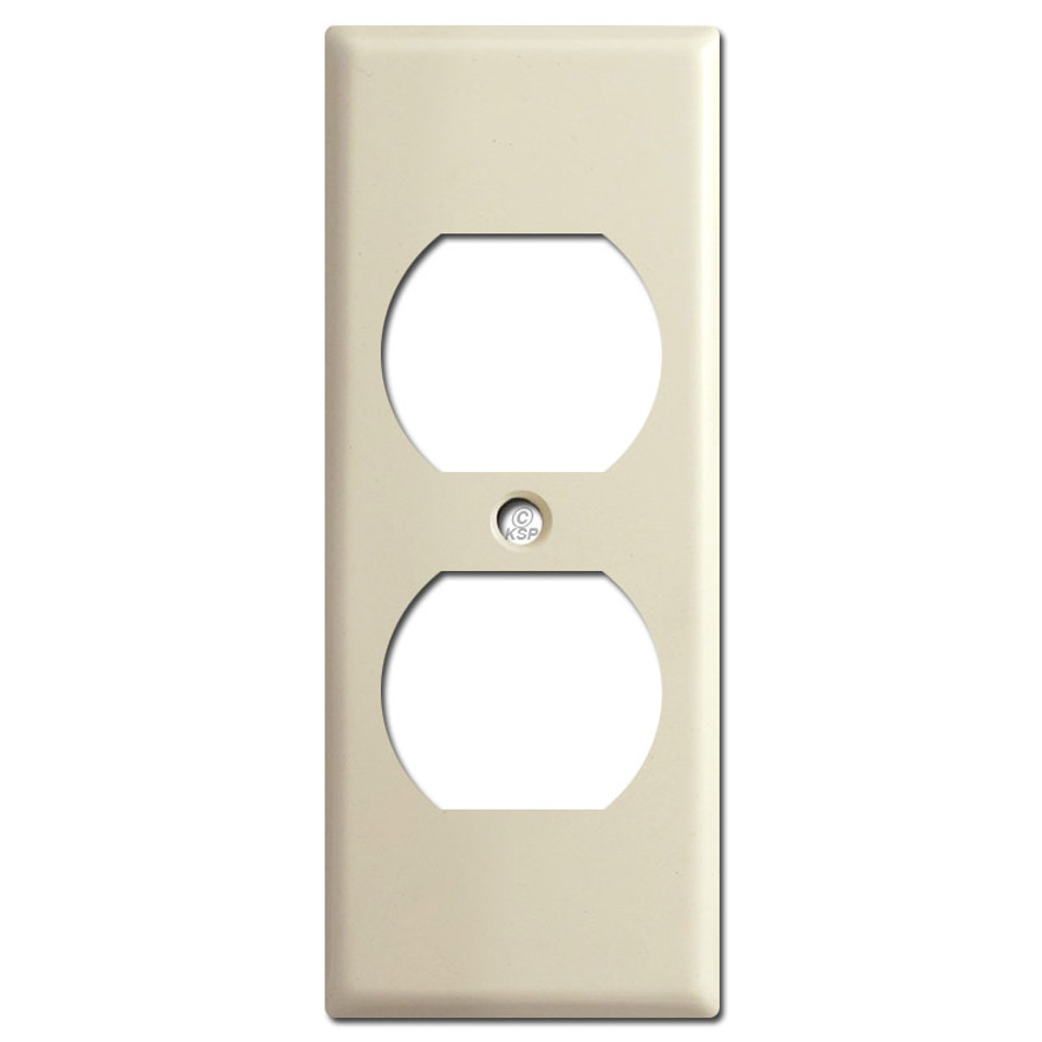 2 Slim Duplex Wall Plate Ivory Kyle Switch Plates