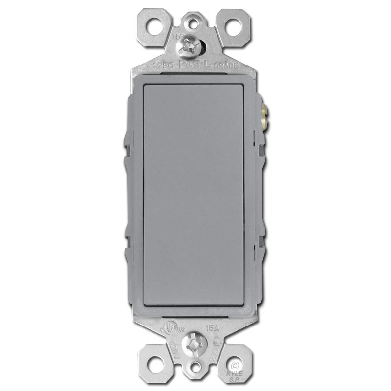 Gray Decora Rocker Switches for Grey Decor Light Switch Plates