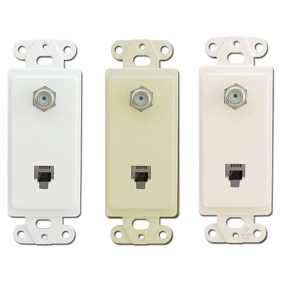 Inserts Fillers Wall Jack Adapters For Creating Custom Switch Plates