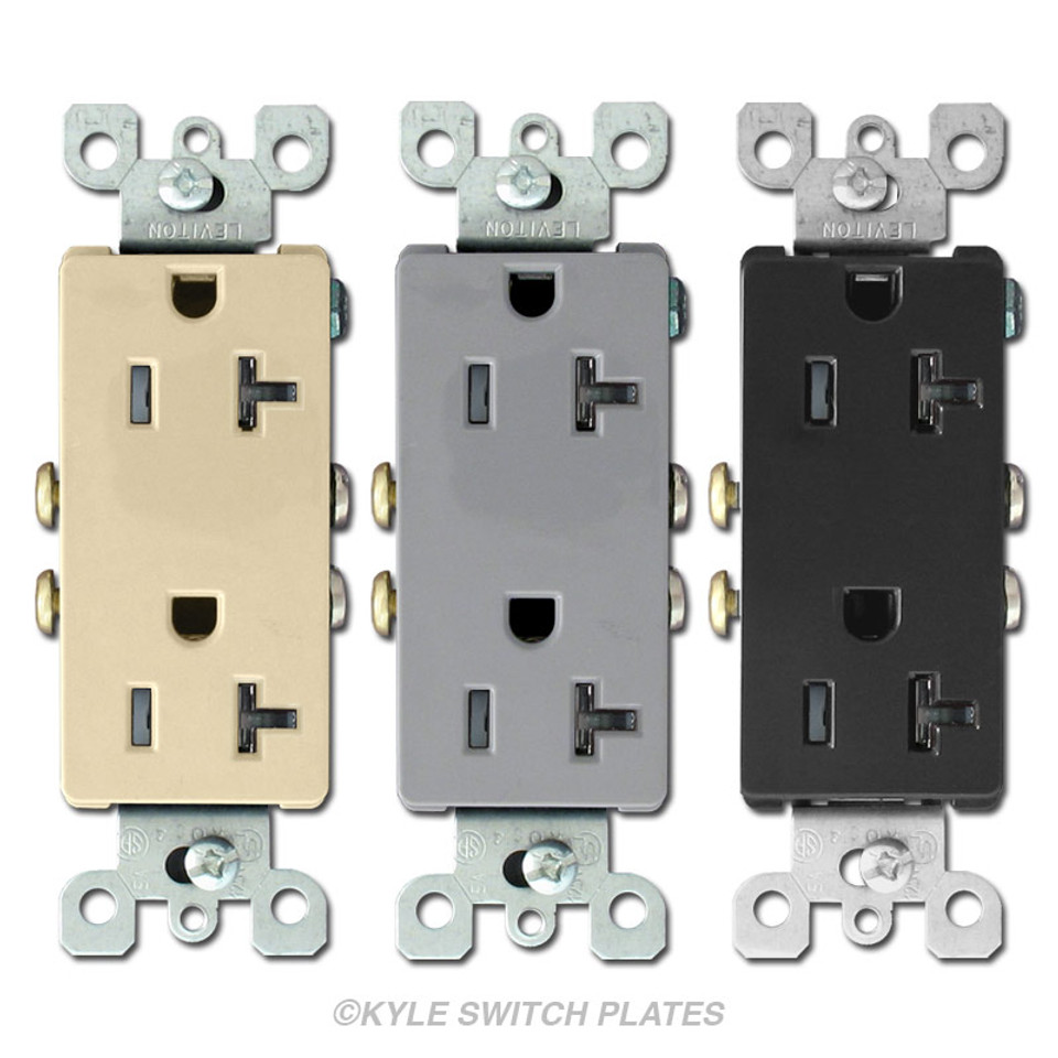 Decora Outlets & Block Receptacles - 15A/20A Modern Plugs